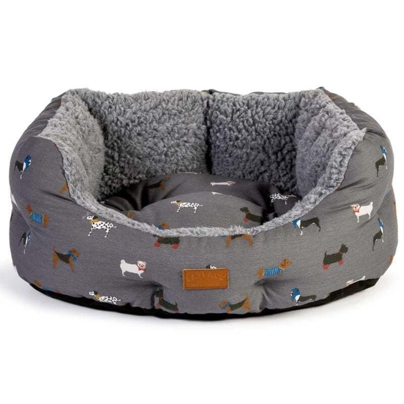 FatFace Marching Dogs Deluxe Slumber Bed | Dog Adventure Shop